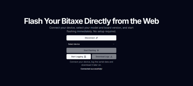 How To Update Bitaxe Firmware: Bitaxe Web Flasher. - Solo Satoshi