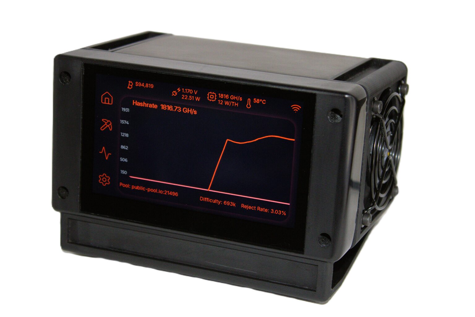 Bitaxe Touch Unveiled: The First Touchscreen Bitcoin Miner - Solo Satoshi