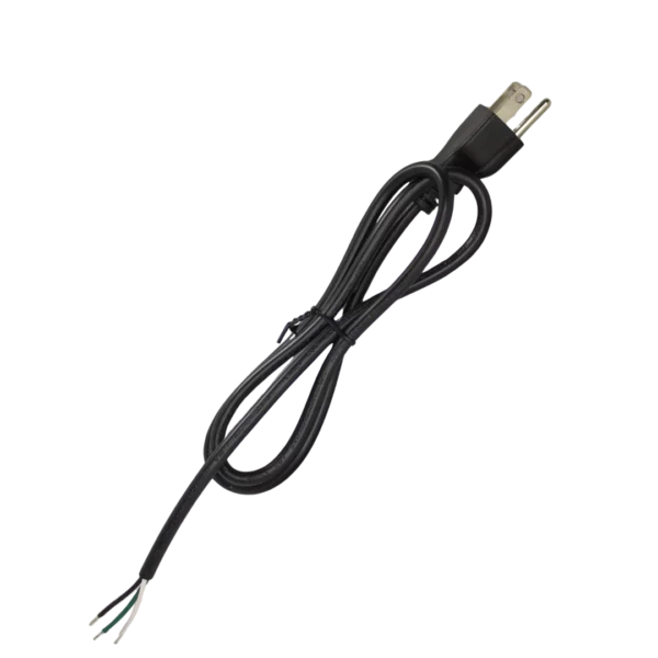 US 3 Prong AC Plug Pigtail 1 Meter 18 AWG - Solo Satoshi